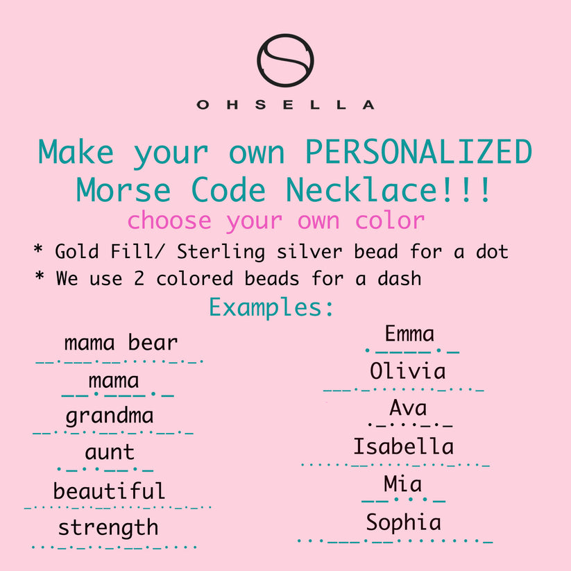 Make Your Own Morse Code Necklace – Michelle Lim